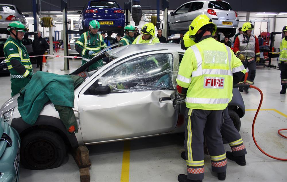 Engineering students first on the scene at RTC - West Notts College